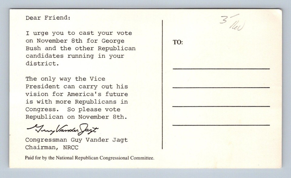 George Bush-Republican Candidate Postcard Unposted | eBay