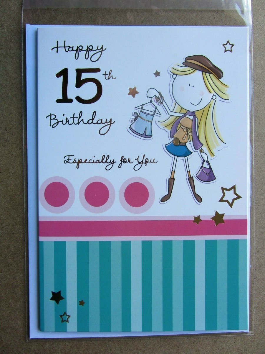 Happy 15th Birthday Card