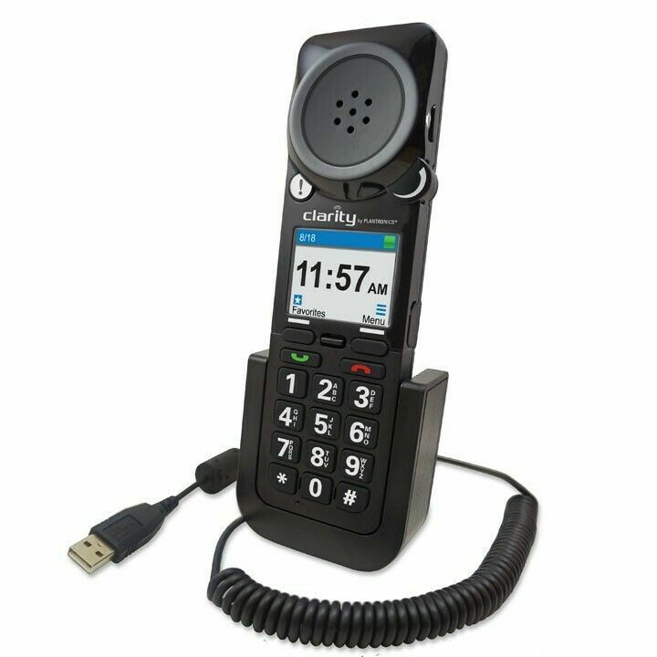 Plantronics Clarity P340-M Amplified USB Handset Optimized for ...