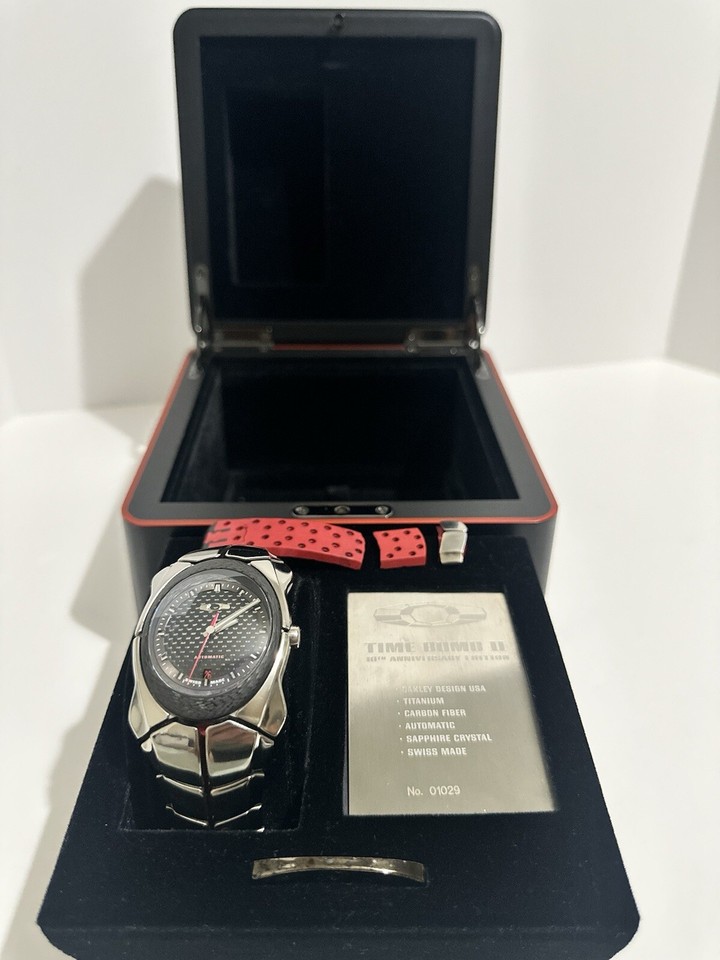 Oakley Watch Timebomb II w/ Carbon Fiber Dial 10th Anniversary ...