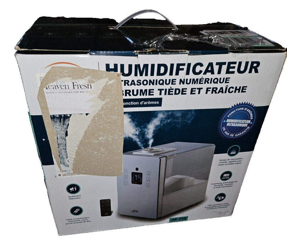 Heaven Fresh HF 710 Digital Ultrasonic Cool/Warm Mist Humidifier with ...