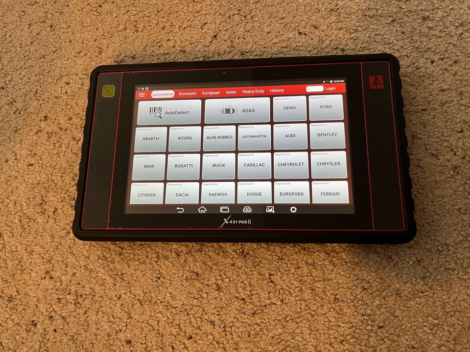 LAUNCH X431 PAD II Heavy Duty Diagnostic Scanner Tool w/Case ...