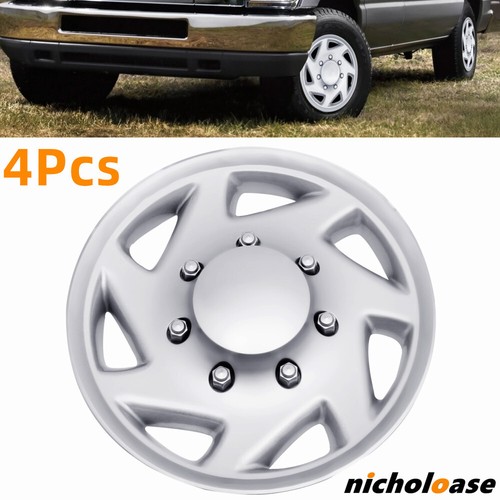 4Pcs For 99-18 Ford Econoline E250 E350 E450 Hubcap Silver Van Full ...
