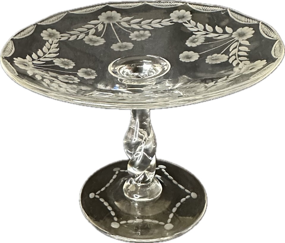 Signed Libbey Cut Glass Compote | eBay