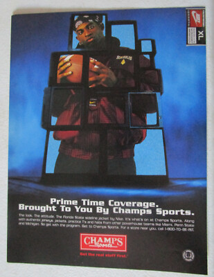 1995 NIKE Sports Apparel Print Ad ~ Deion Sanders Florida State ...