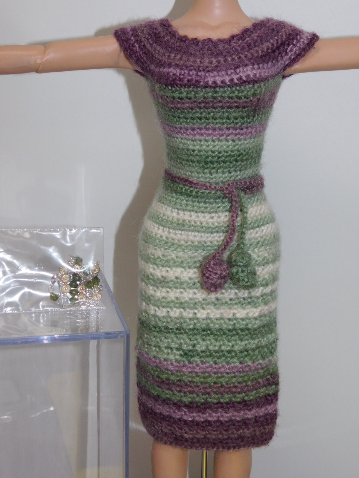 Artist Made 16" Tonner Tyler Size Hand Crocheted Dress Jewelry Doll ...