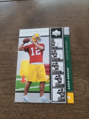Nice 2005 Upper Deck Rookie Premiere Aaron Rodgers Rookie Card | eBay