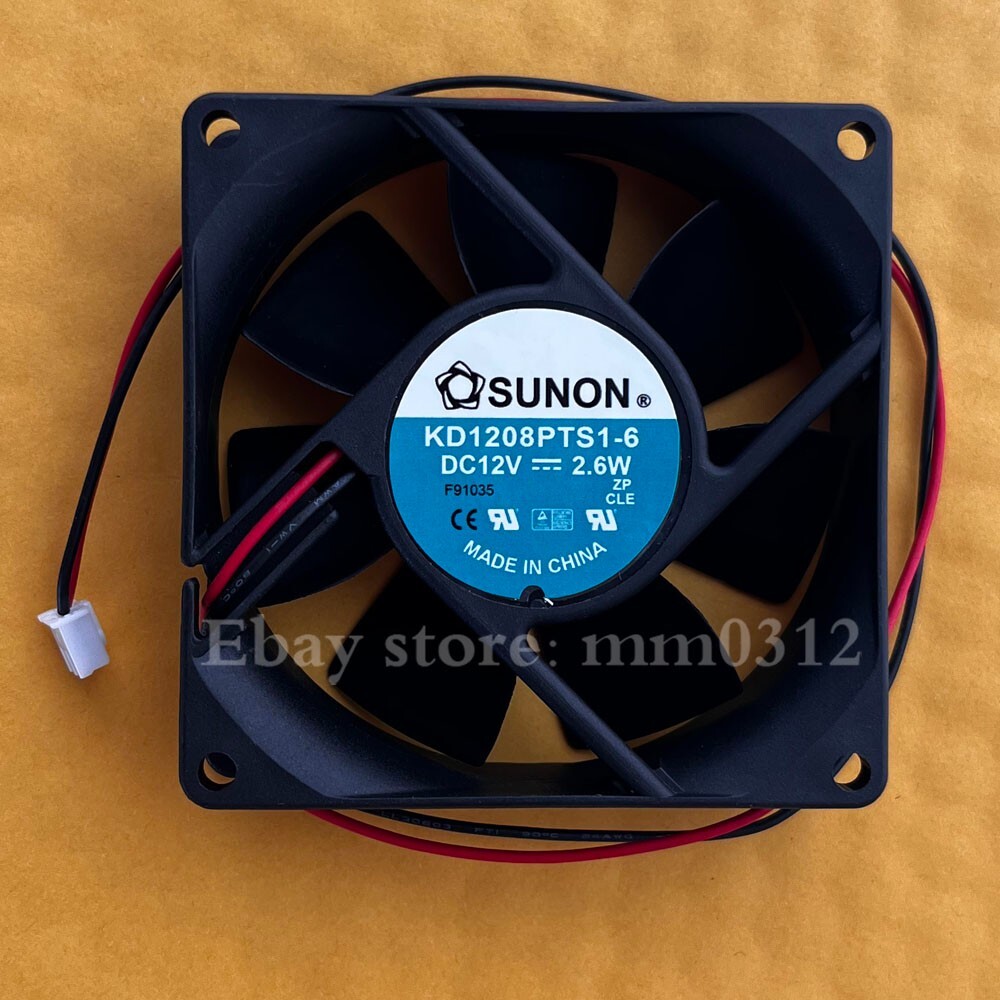 SUNON KD1208PTS1-6 FAN 80X80X25mm DC12V 2.6W 8CM Double Ball Chassis ...
