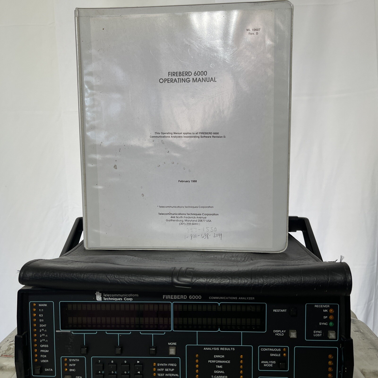 E127359 TTC Fireberd 6000 Communications Analyzer for sale online | eBay