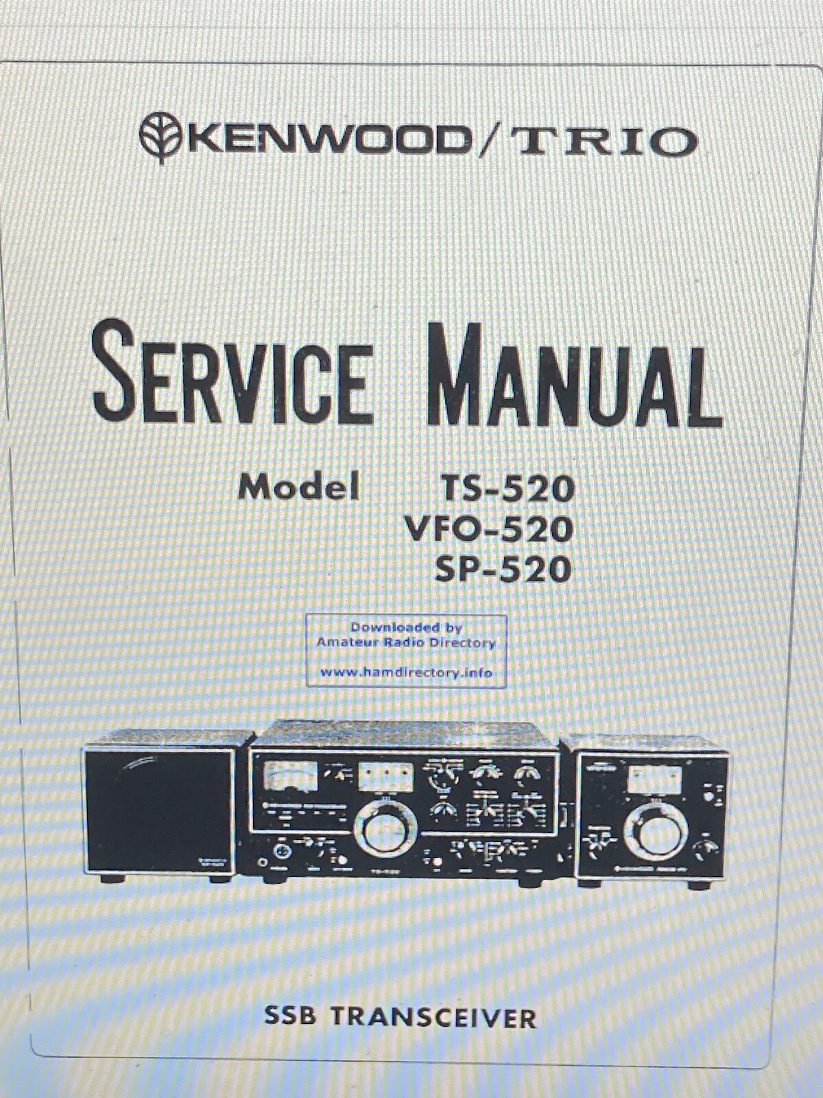 Kenwood Ts-520 Vfo-520 Sp-520 Transceiver Service Manual Digital | eBay