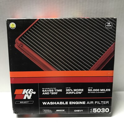K&N SA 5030 33-5030 Chevrolet Chevy GMC Engine Air Filter | 10 in ...