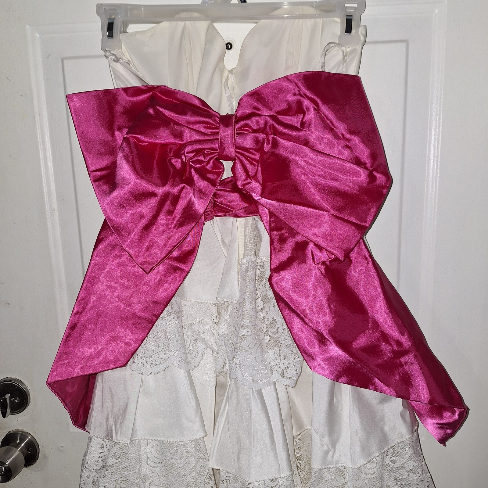 Rare Vintage Ruffle/Lace Prom Dress~80s~Nadine~Sevent… - Gem