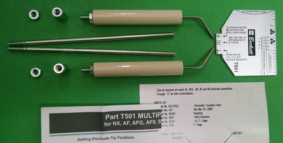 BECKETT Oil Burner Electrode Insulator Kit 5780 & T501 gauge for AF AFG ...