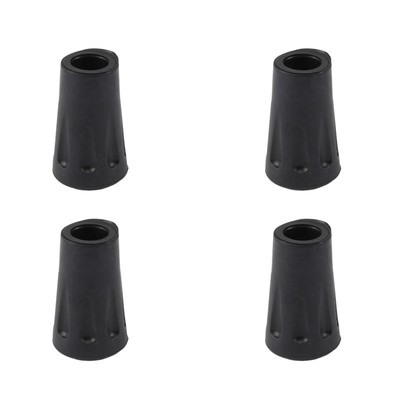 4 pcs Replacement Rubber Tips End for Hiking Stick Walking Trekking ...