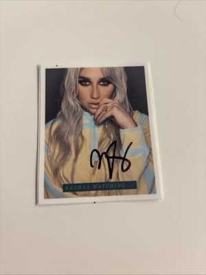 Kesha (Ke$ha) Signed Kesha’s Watching Sticker Card Music Autographed | eBay