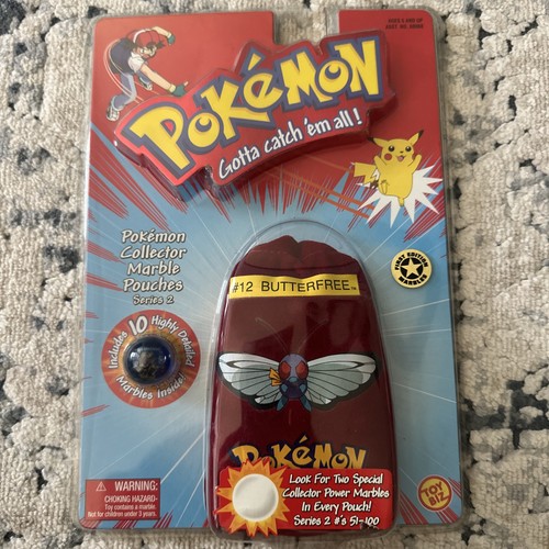 Vtg Pokémon ToyBiz Collector Marble Pouch Series #12 Butterfree | eBay