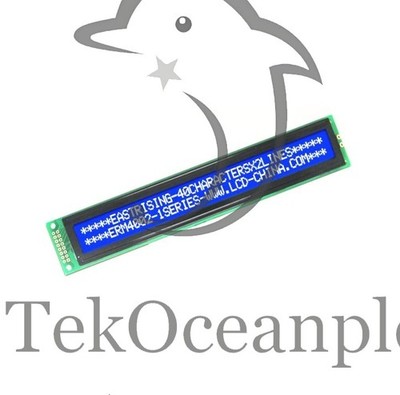 40x2 4002 Character LCD Display Equivalent with HD44780 White on Blue ...