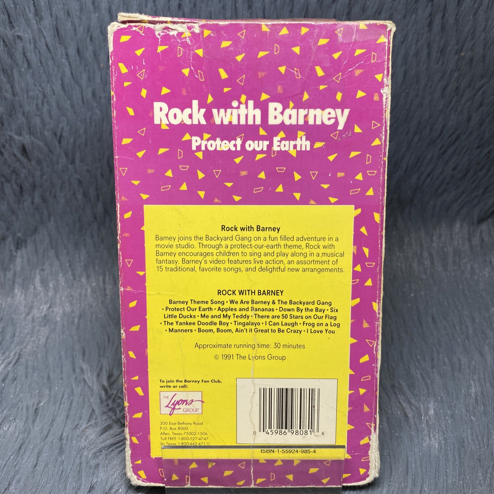 Barney & Friends Rock With Barney VHS Tape | Grelly USA
