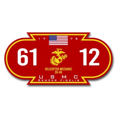 USMC 6112 MOS Decal - PriorService Decal - USMC Veteran Decal - USMC 3 ...