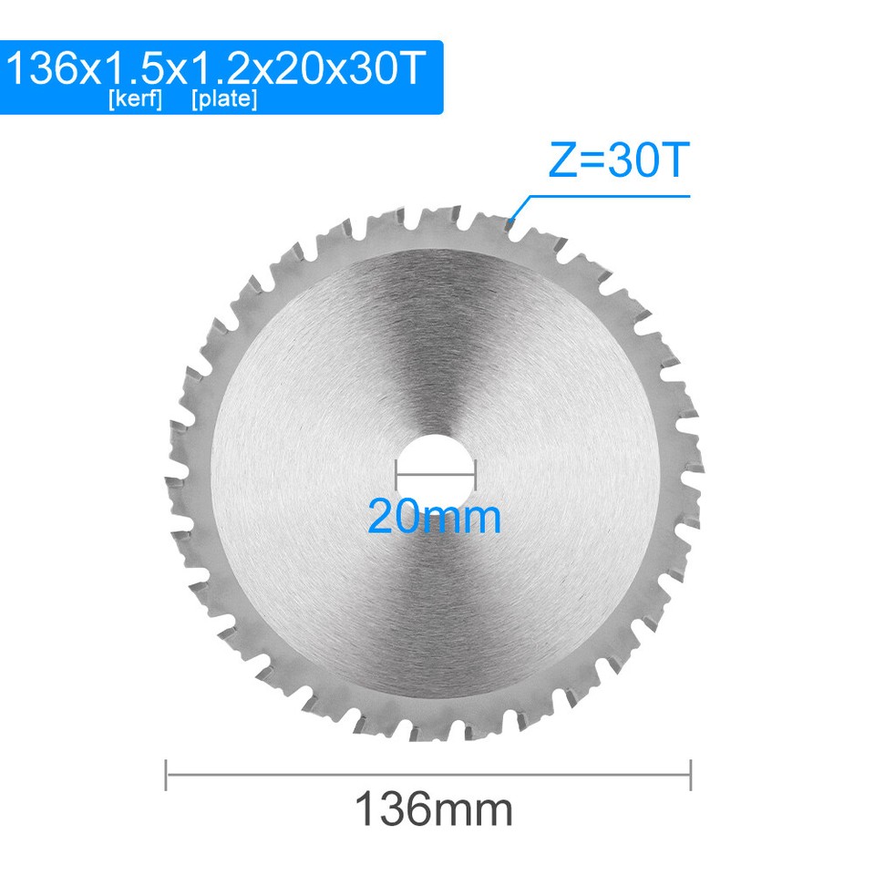 1pc Metal Circular Saw Blade 136-355mm TCT Cutting Disc Carbide Tipped ...