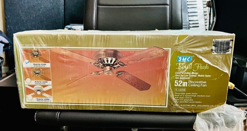 SMC The Royal Flush 52" Decorative Ceiling Fan Antique Brass 296-098 ...