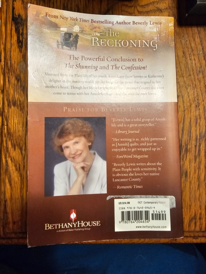 Heritage of Lancaster County Ser.: The Reckoning by Beverly Lewis (2008,... 9780764204654| eBay