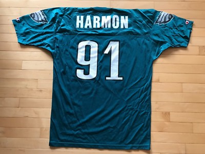 VTG 90s Champion Andy Harmon Philadelphia Eagles Replica Jersey SZ 44 ...