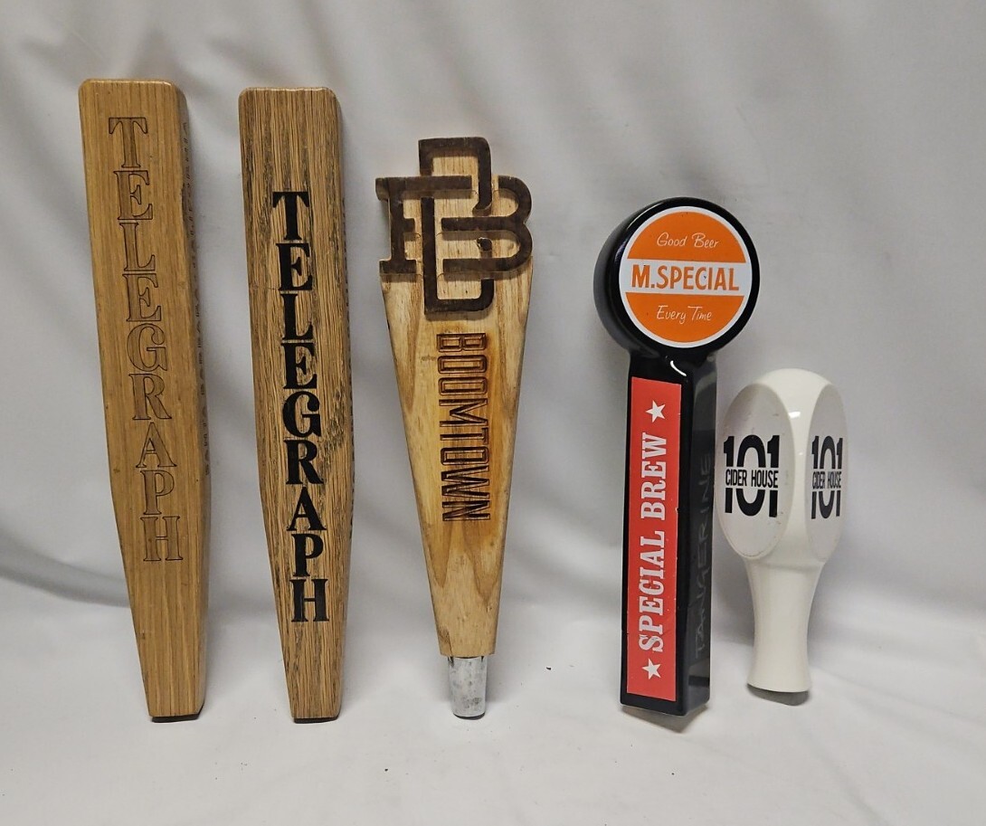 TELEGRAPH BOOMTOWN 101 CIDER HOUSE GOOD BEER M SPECIAL BREW TAP HANDLE ...