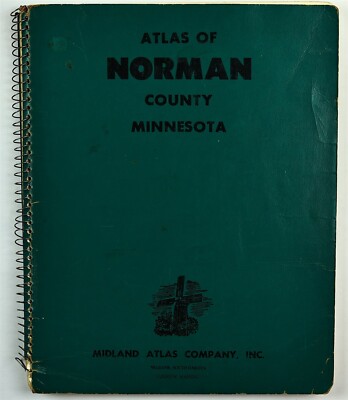 Norman County Minnesota Ada Borup Gary Halstad Perley MN 1976 Atlas ...