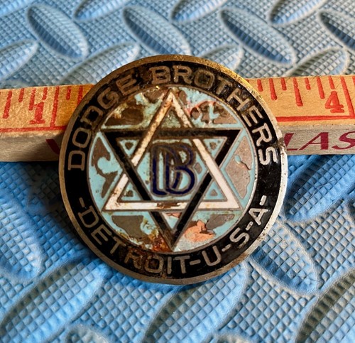 VINTAGE 1915-16 Dodge Brothers Enamel Radiator Emblem Badge | eBay