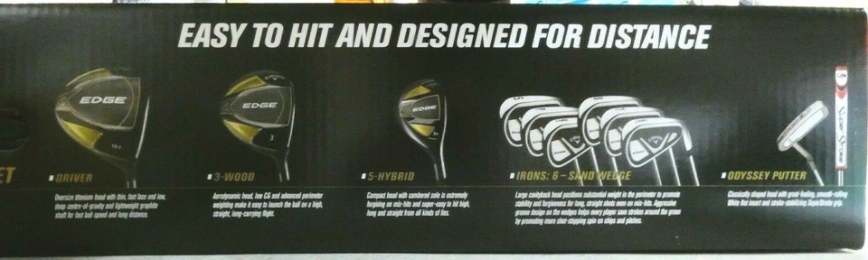 Callaway EDGE 10-Piece Men's Golf Club Set 10.5 Regular RIGHT or LEFT ...