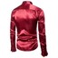 Men Faux Silk Satin Ruffle Shirt Tops Long Sleeve Fancy Clothes ...
