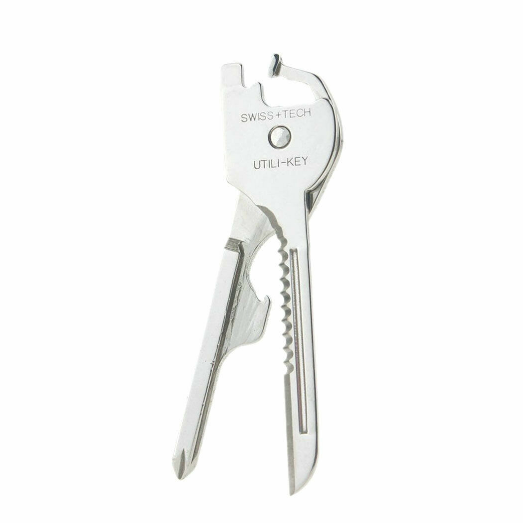 1X Swiss Tech 6 In 1 Utili-Key Tool Keyring Keychain Screwdrive Pocket ...