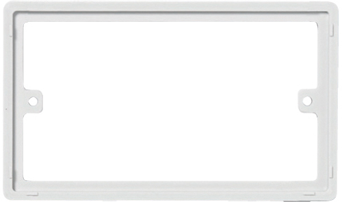 2 x White 2 Gang Rectangular 10mm Socket Switch Back Box Spacer Plate ...