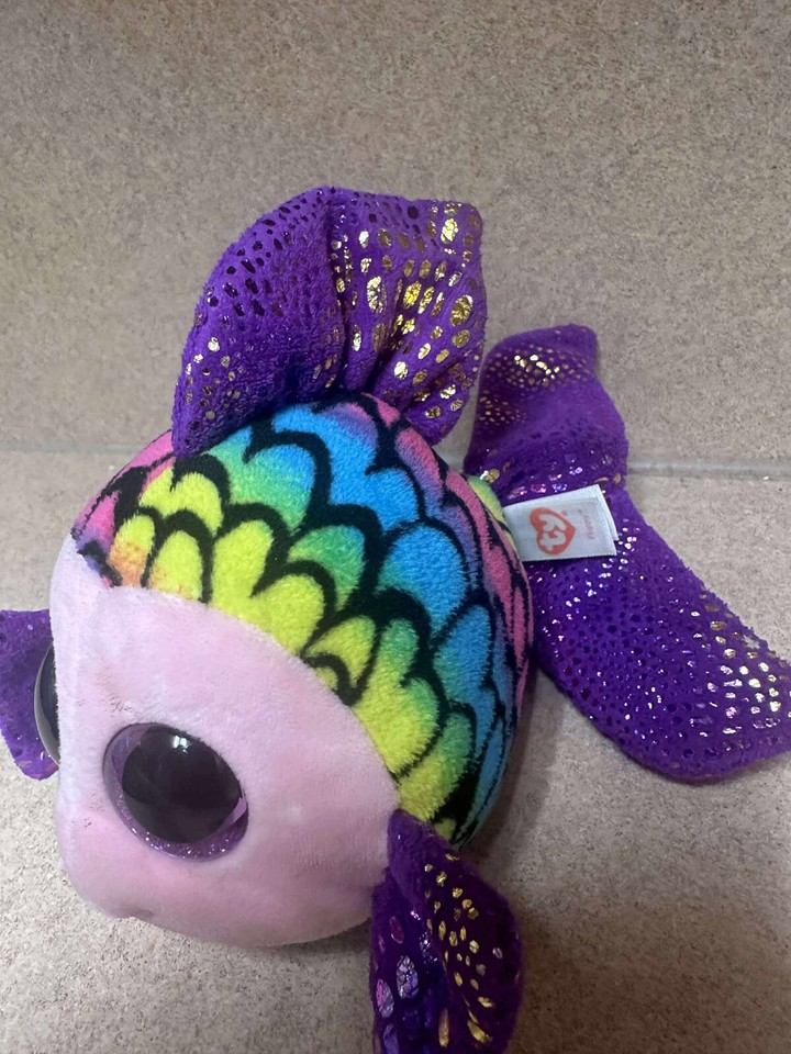 TY Flippy Fish Beanie Boo Color Changing Plush Toy Soft & Cute ...
