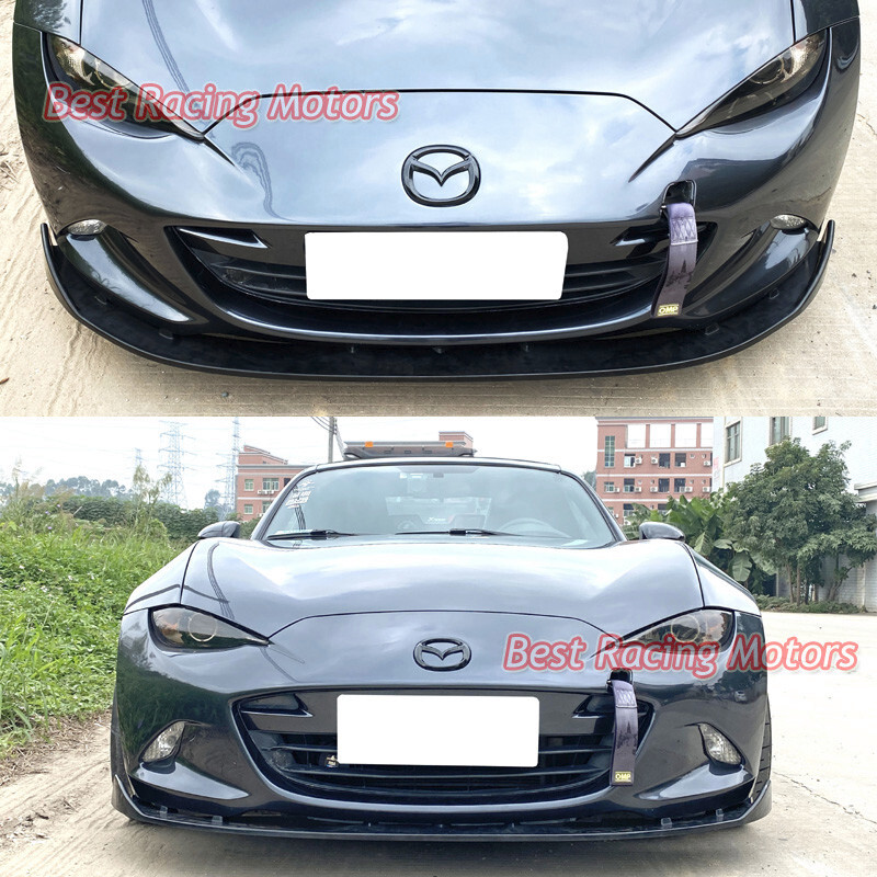 For 2016-2025 Mazda MX-5 Miata ND ND2 ND3 Aero Style Front Bumper Lip ...