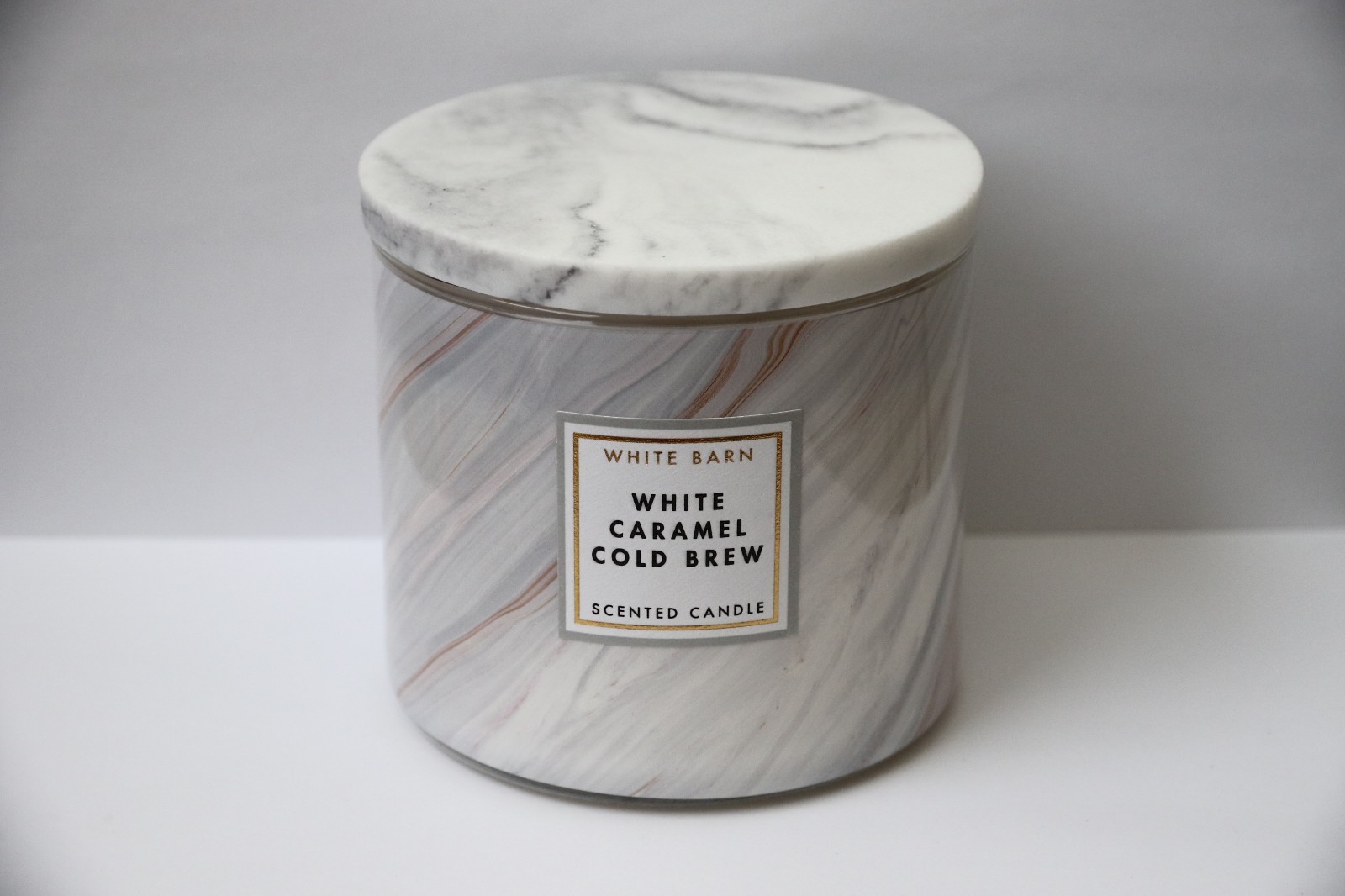Bath & Body Works White Barn White Caramel Cold Brew Candle Large 3 ...