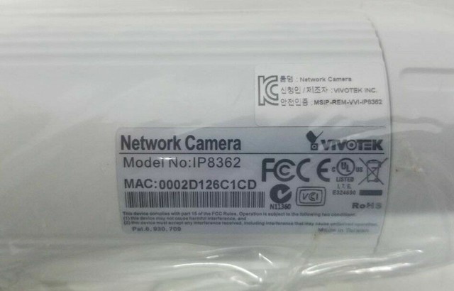 Vivotek IP8362 Security Camera for sale online | eBay