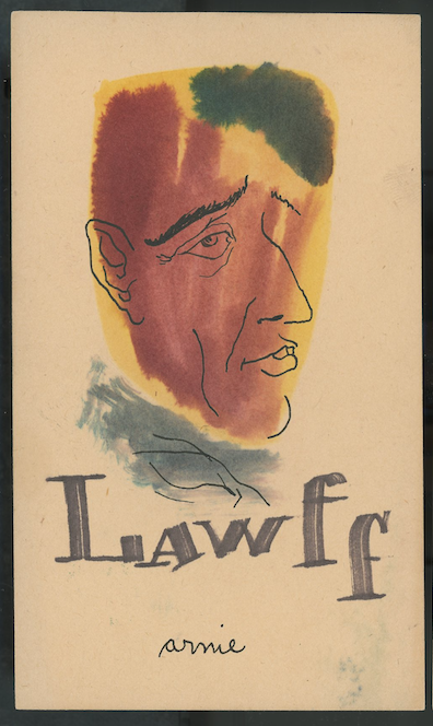 ARNOLD ARNIE ROTH ORIGINAL VINTAGE INK DRAWING 1949 Signed & AUTENTIC ...