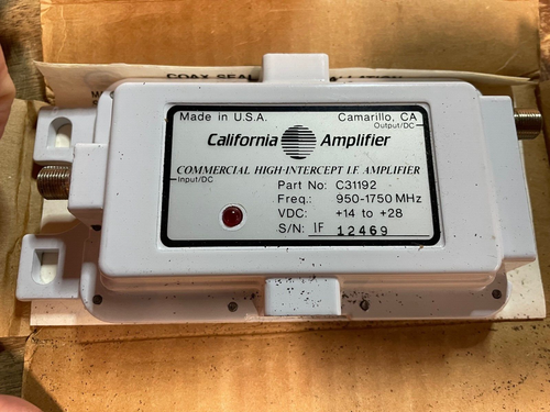 California Amplifier Model C31192 Commercial High Intercept I.F ...