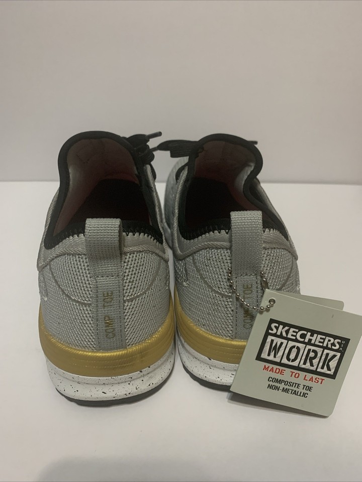 Sketchers Air-Cooled Memory Foam Work Shoes Steel Toe Brand New Size 7 ...