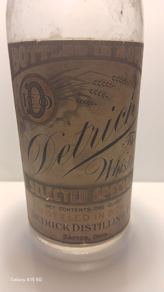 DETRICH Whiskey Bottle Glass | eBay