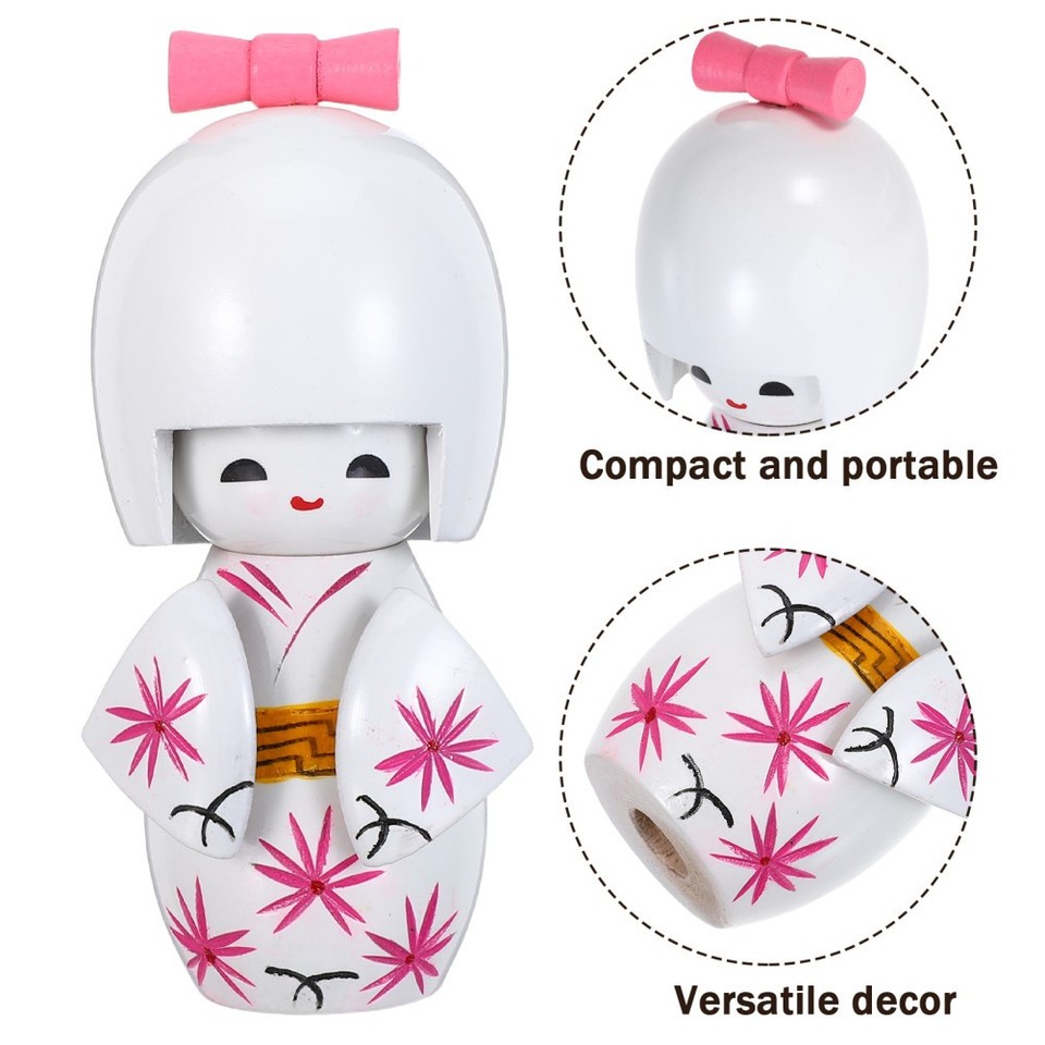 Japanese Kimono Puppet Ornaments Dashboard Doll Toy Geisha Oriental ...