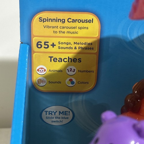NEW Vtech Spin & Learn Color Carousel Merry-Go-Round Hippo Gator ...