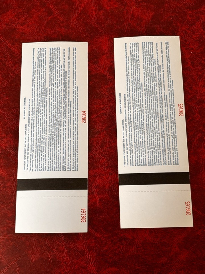 BOB SEGER Concert Ticket Stub FULL PHILADELPHIA PA 11/1/19 THE FINAL ...