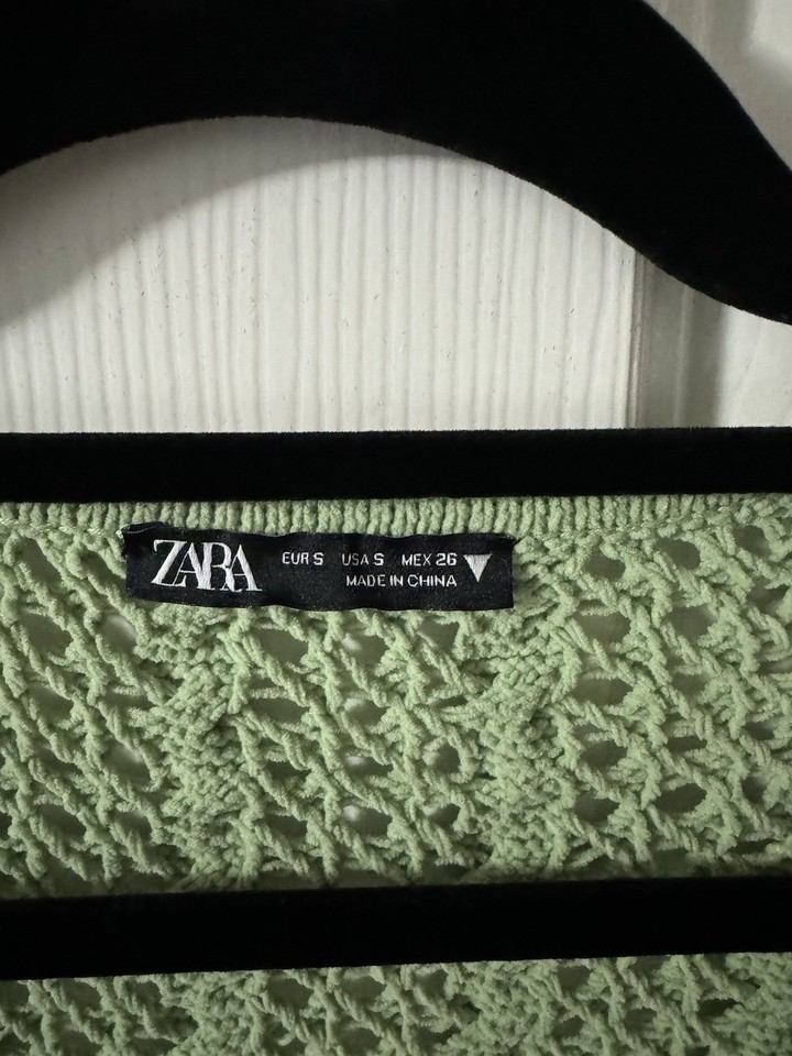 Zara Crochet Sweater Dress Size Small | eBay