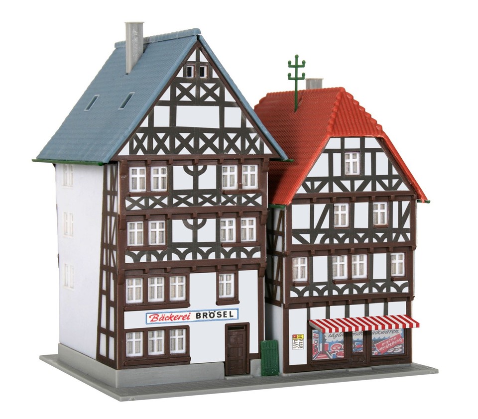 Z Scale Buildings - 36404 - Z Half-timbered houses Fritzlar, 2 pieces ...