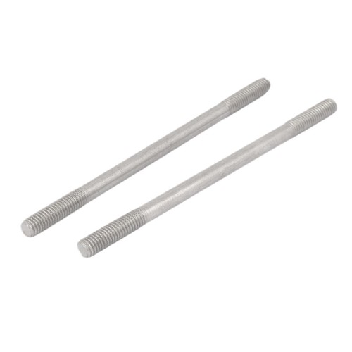 M8 x 140mm Tight Adjustable Push Double End Thread Stud Teeth Rod 10pcs ...