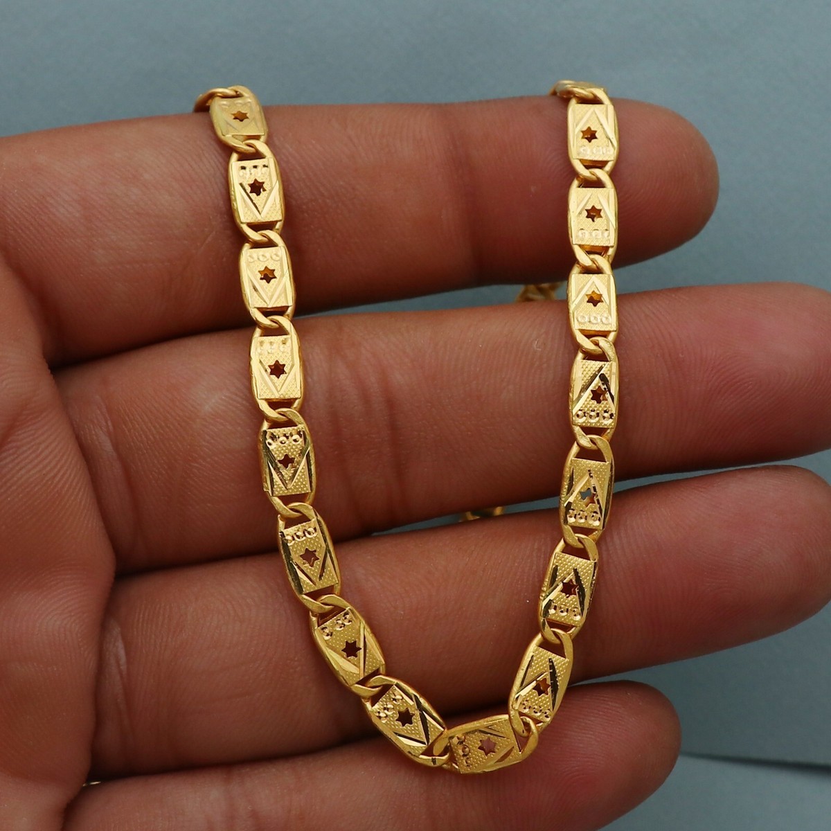 Indian Gold Chain For Men Buy Attractive Sleek Gold Chain Online