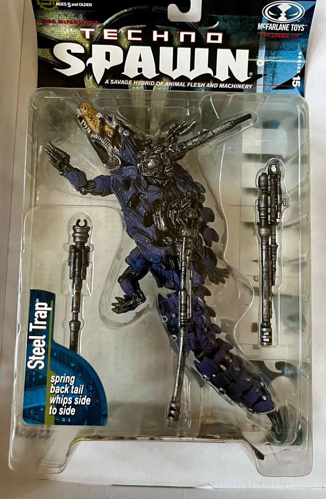 1999 TODD MCFARLANE'S TECHNO SPAWN "STEEL TRAP" Package has Damage | eBay